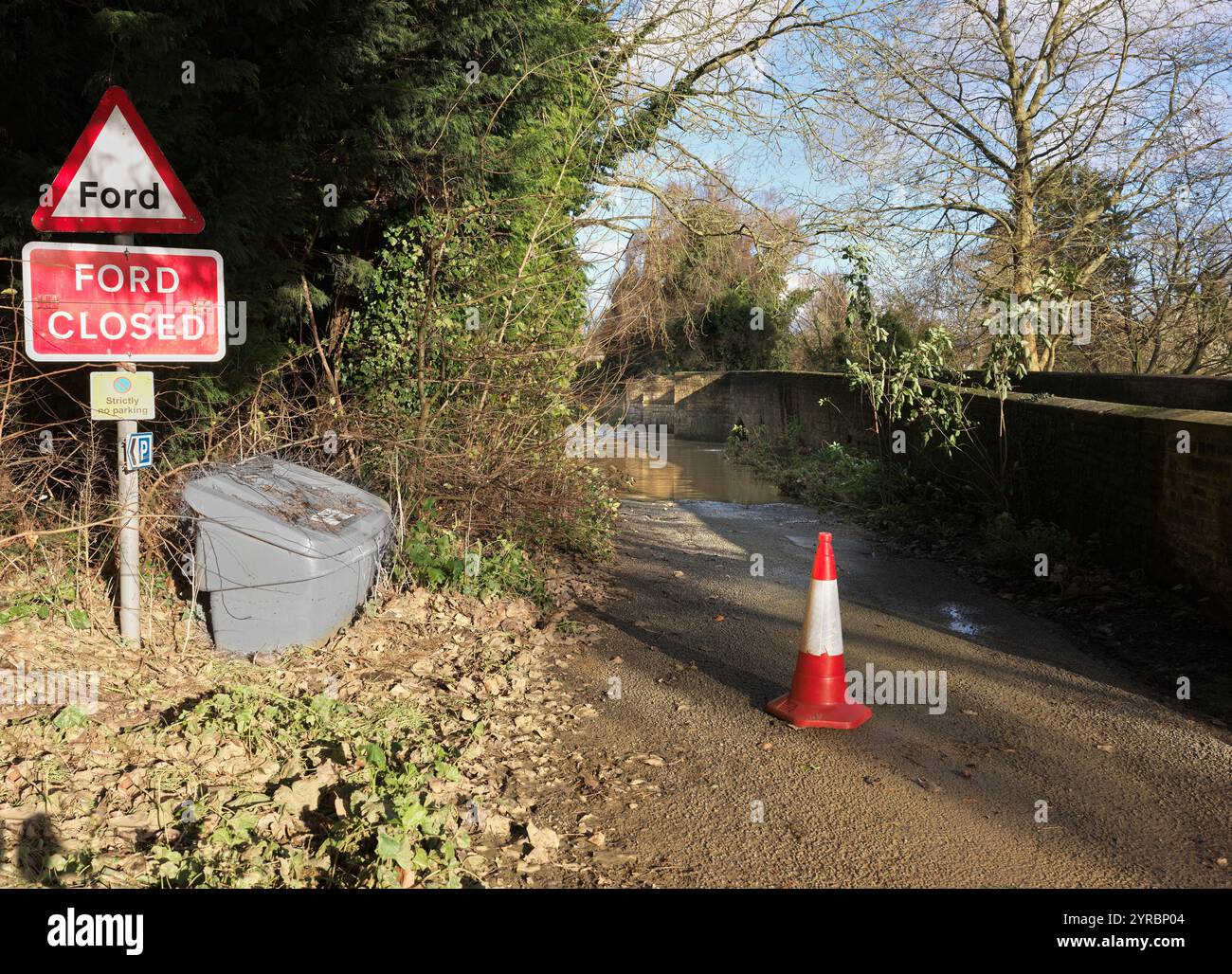 The ford, by the medieval bridge built 1250 in the village of ...