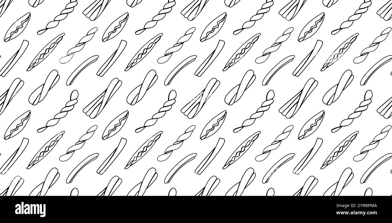 Delicious italian pasta macaroni Black and White Stock Photos & Images ...