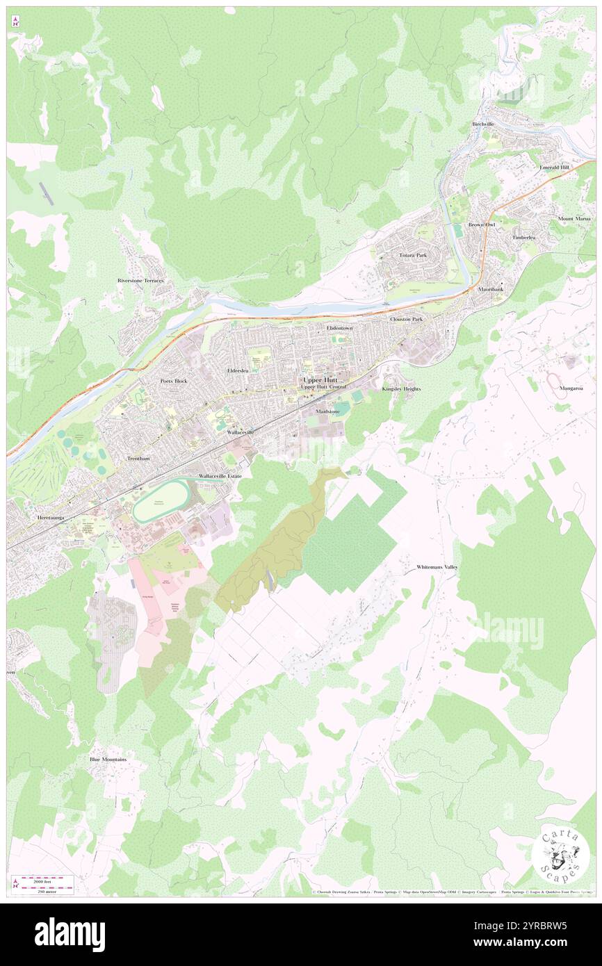 Upper Hutt, NZ, New Zealand, S 41 7' 59'', N 175 4' 0'', map ...
