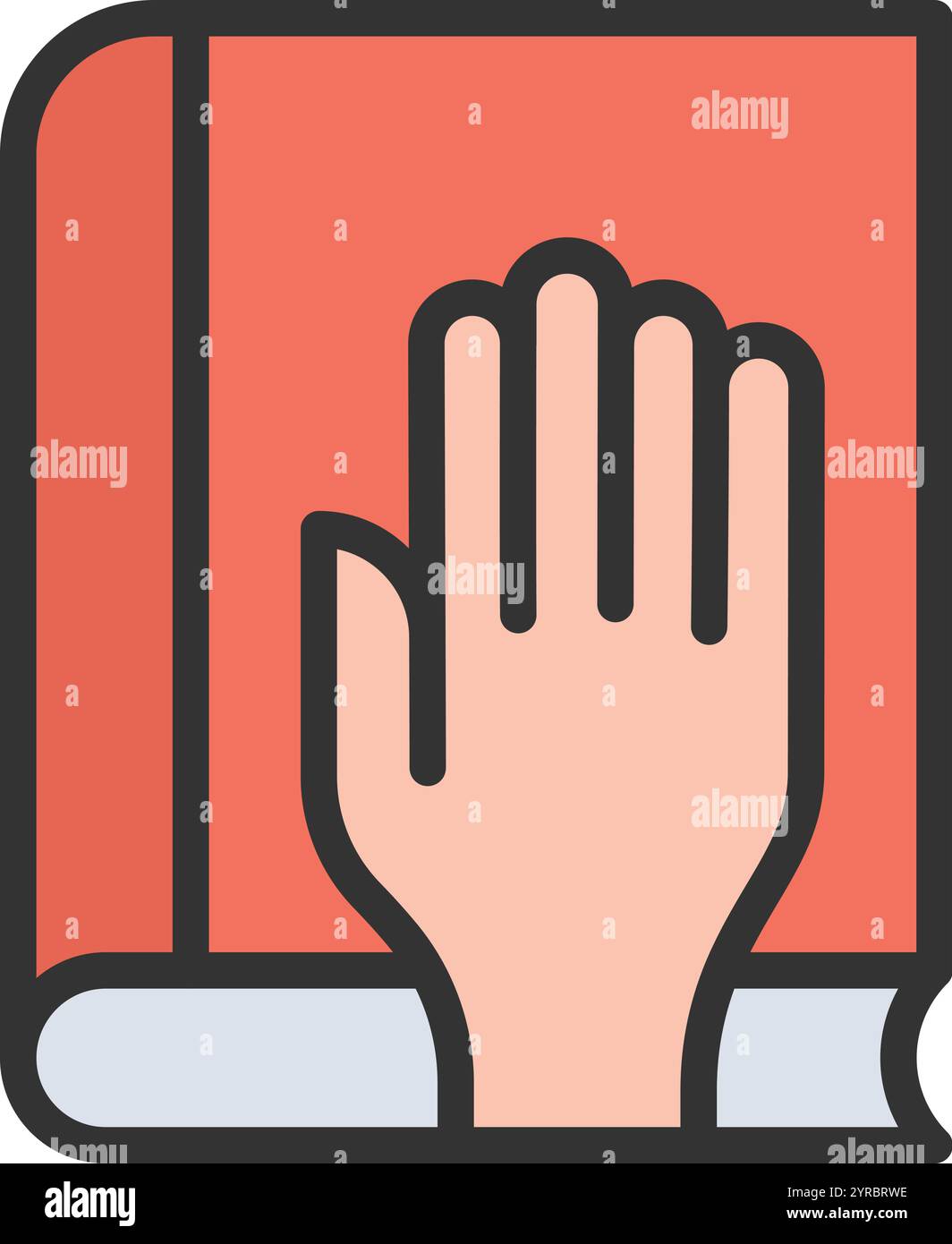 Oath icon vector image. Suitable for mobile application web application ...