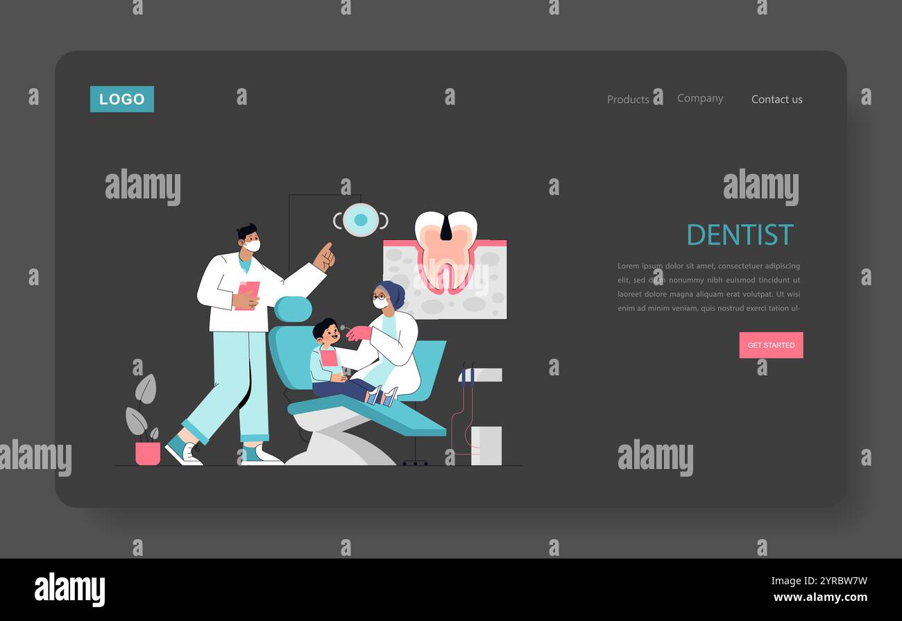 Pediatric Dentist Appointment concept. Dentist explains tooth health to ...
