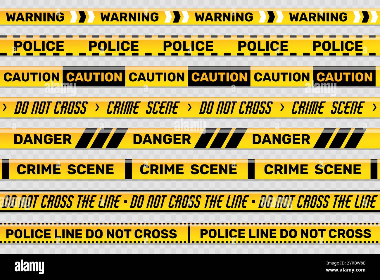 Police line. Caution adhesive tape. Danger zone warning. Crossing ...