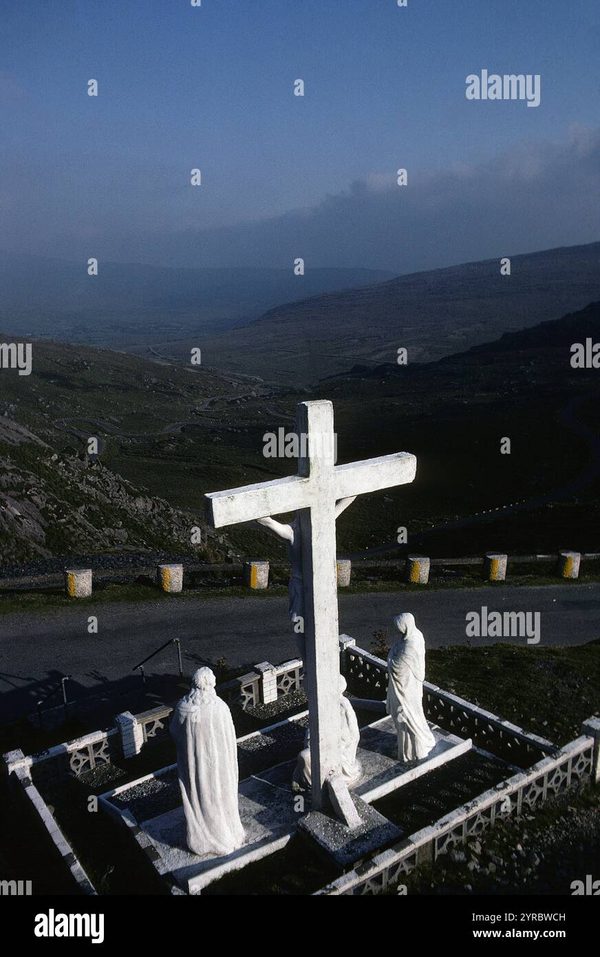 Crucifixion monument with Mary and Mary Magdalen, Healey Pass, County ...