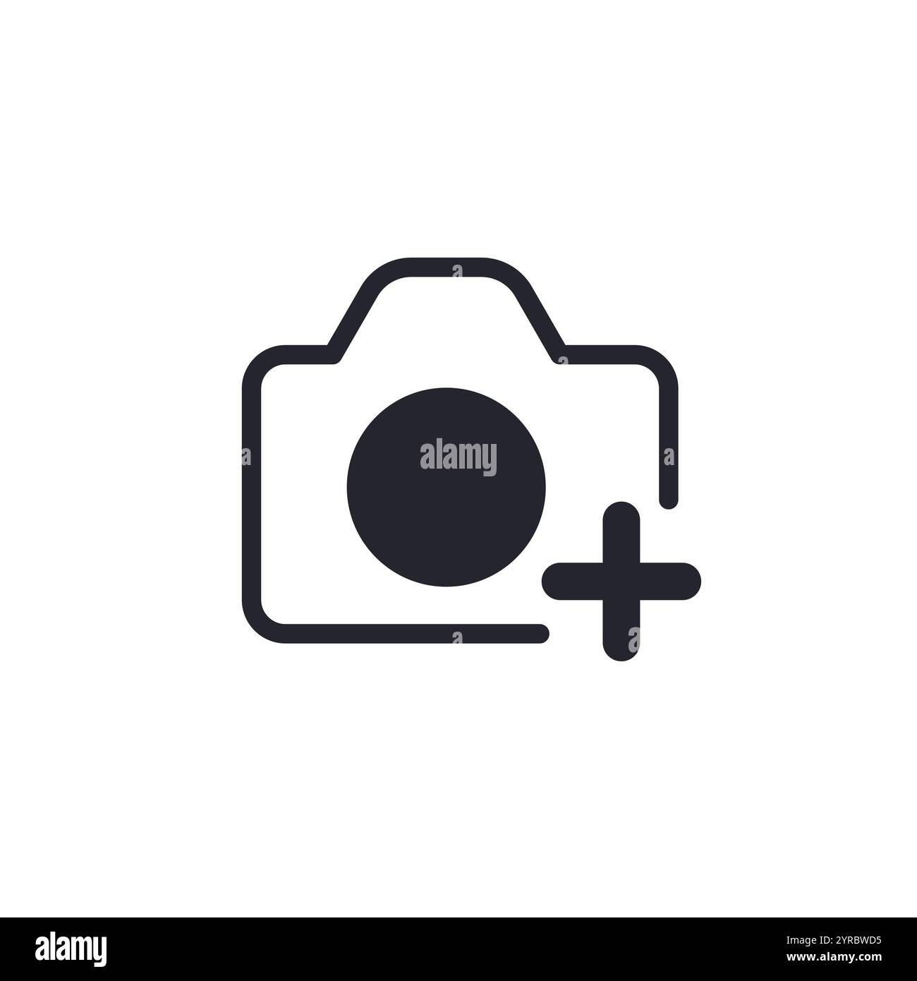 Add photo icon with camera pictogram Stock Vector Image & Art - Alamy