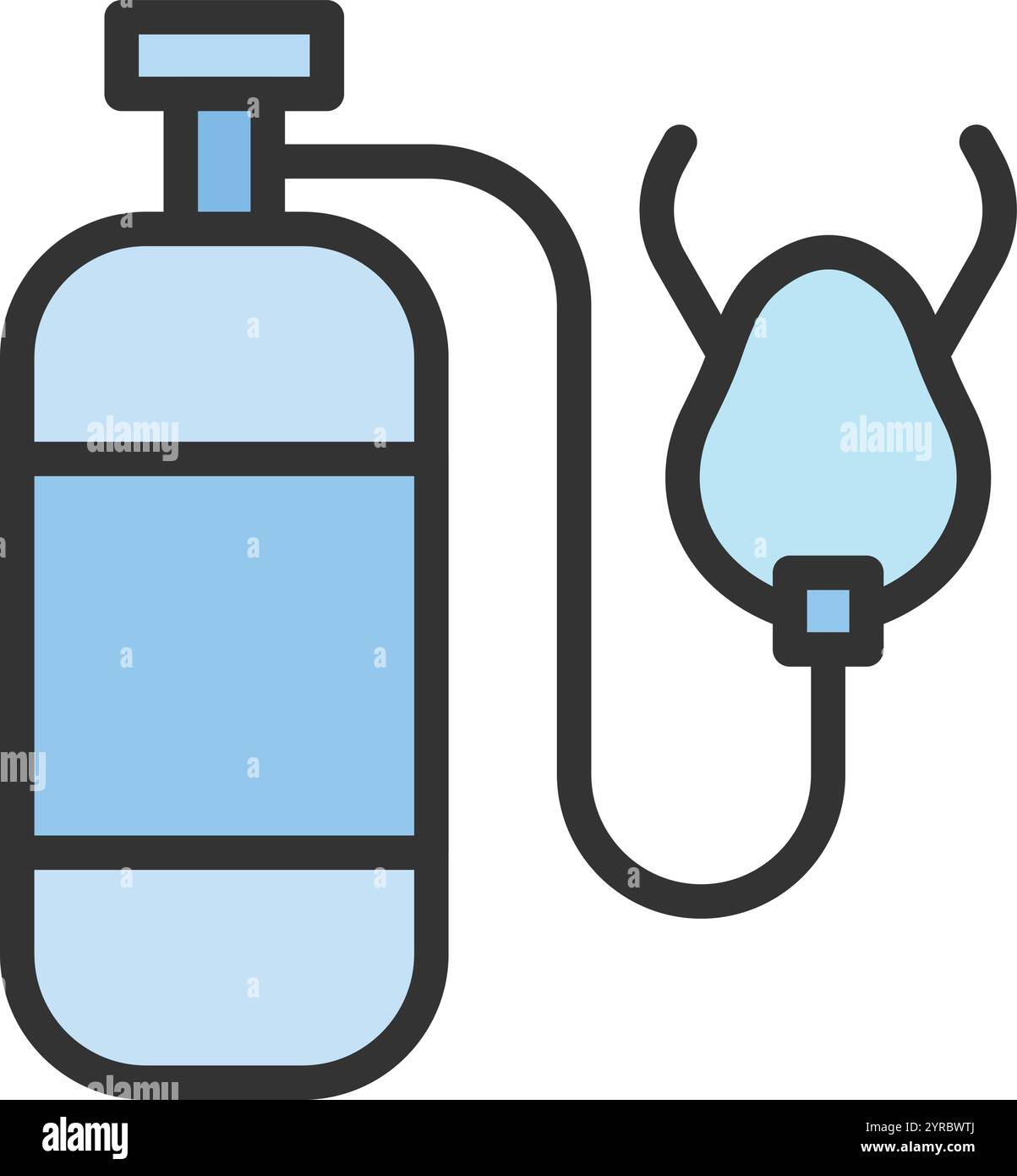 Oxygen Tank icon vector image. Suitable for mobile application web ...