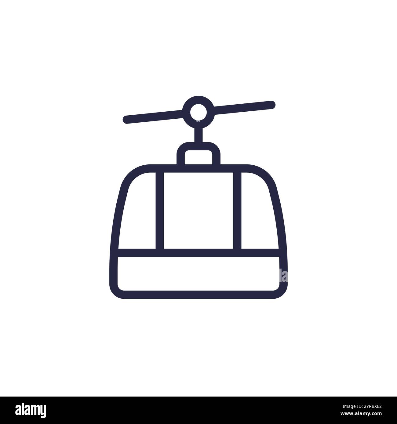 Cable car on mountain Cut Out Stock Images & Pictures - Alamy