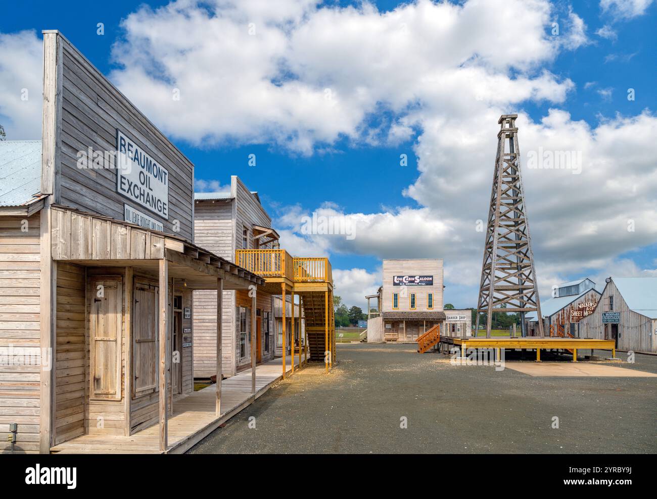 The Spindletop Gladys City Boomtown Museum, Beaumont, Texas, USA Stock ...