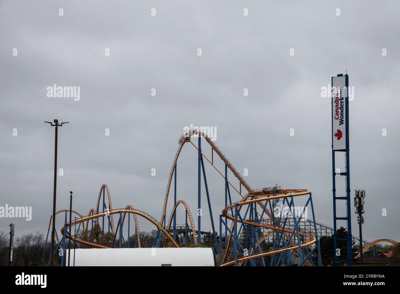 Behemoth roller coaster at Canada's Wonderland on Jane Street in ...