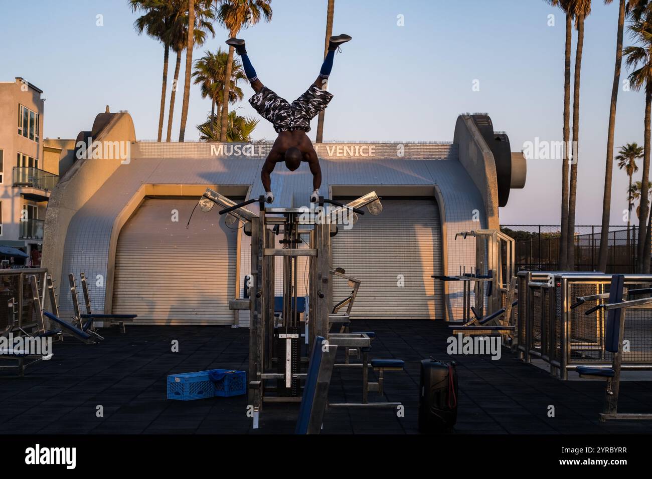 Los Angeles, USA. 5th Jul, 2024. Muscle Beach Venice Boardwalk Stock ...