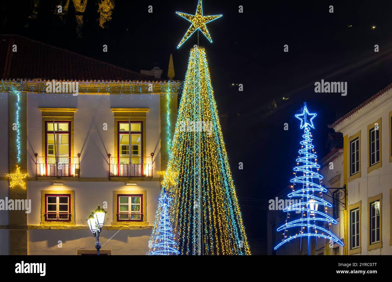 Christmas Lights in Tomar, Portugal - December 2024 Stock Photo - Alamy
