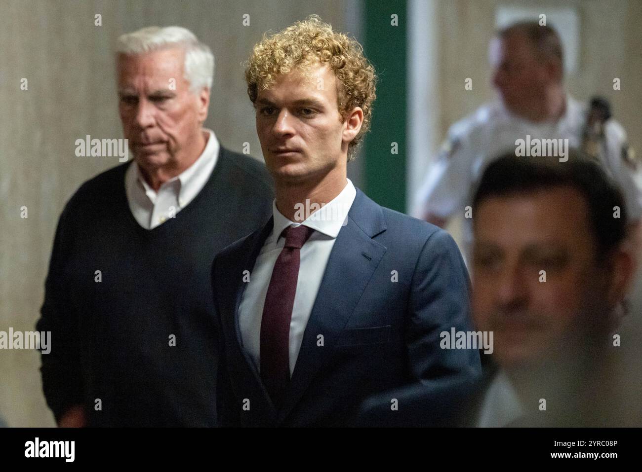 Daniel Penny arrives at the courtroom from a break in New York, Tuesday ...