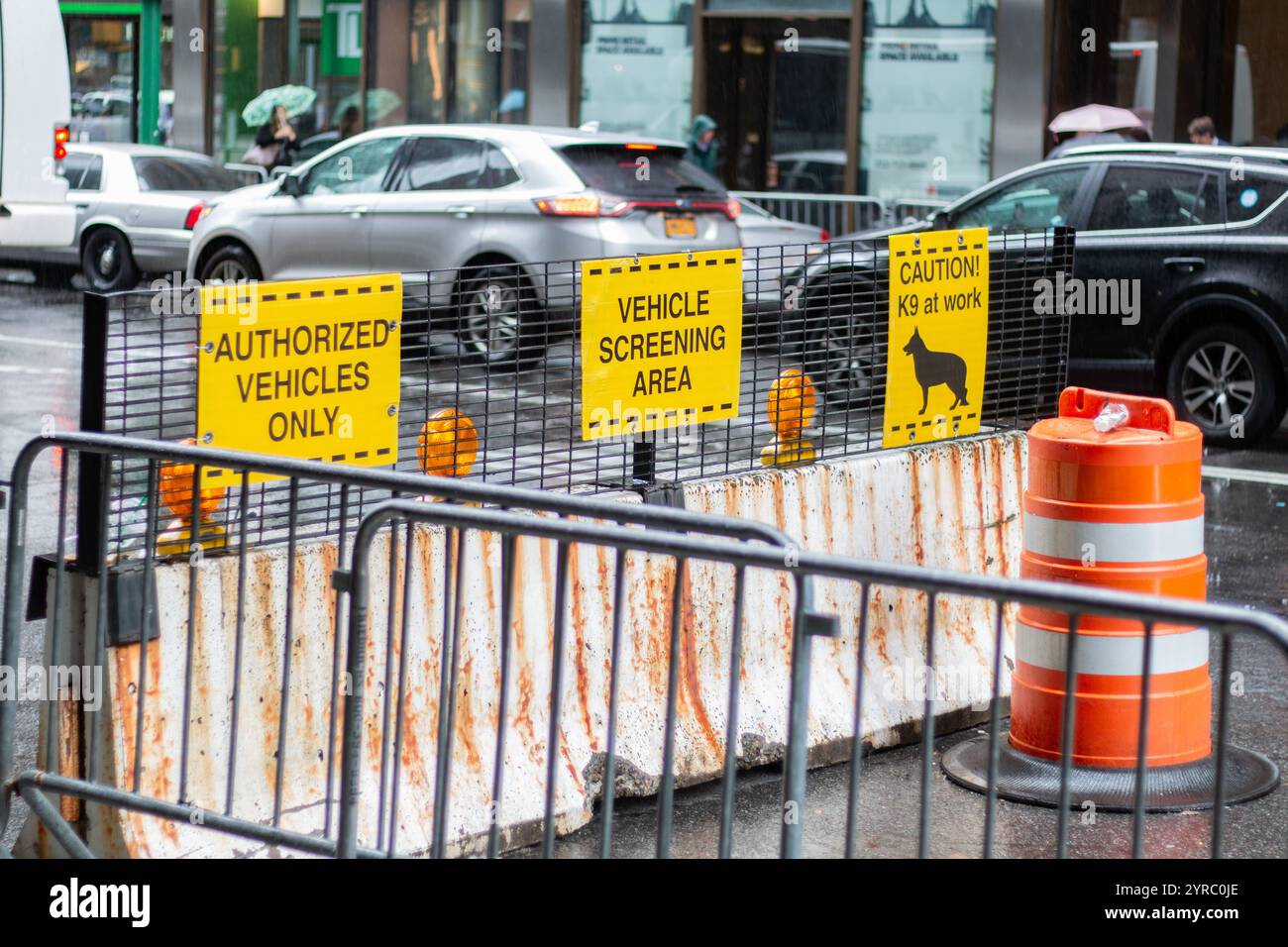 Traffic control signs in NYC include “Authorized Vehicles Only ...