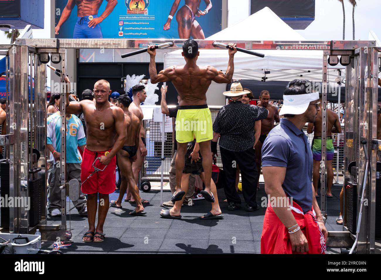 Los Angeles, USA. 4th Jul, 2024. Venice Beach Boardwalk Mr. & Ms ...