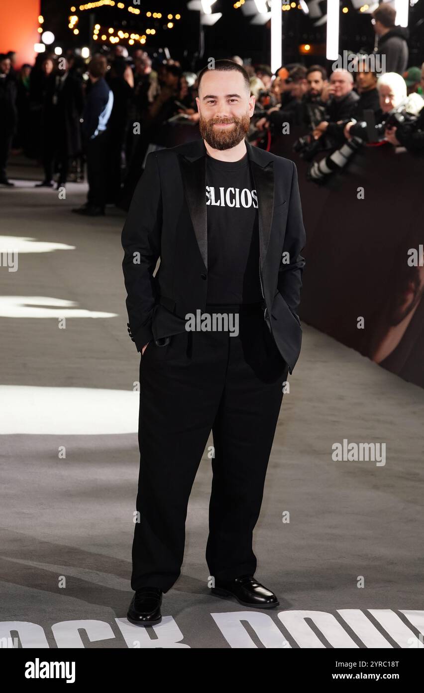 Joe Barton arriving at the world premiere of the Netflix series Black ...