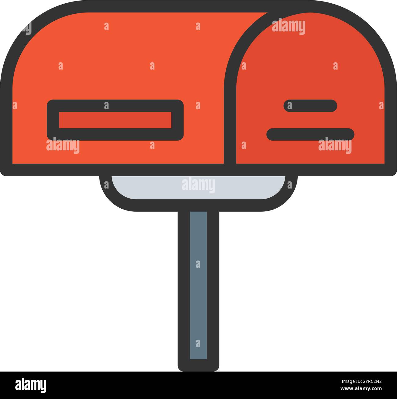 Postbox icon vector image. Suitable for mobile application web ...