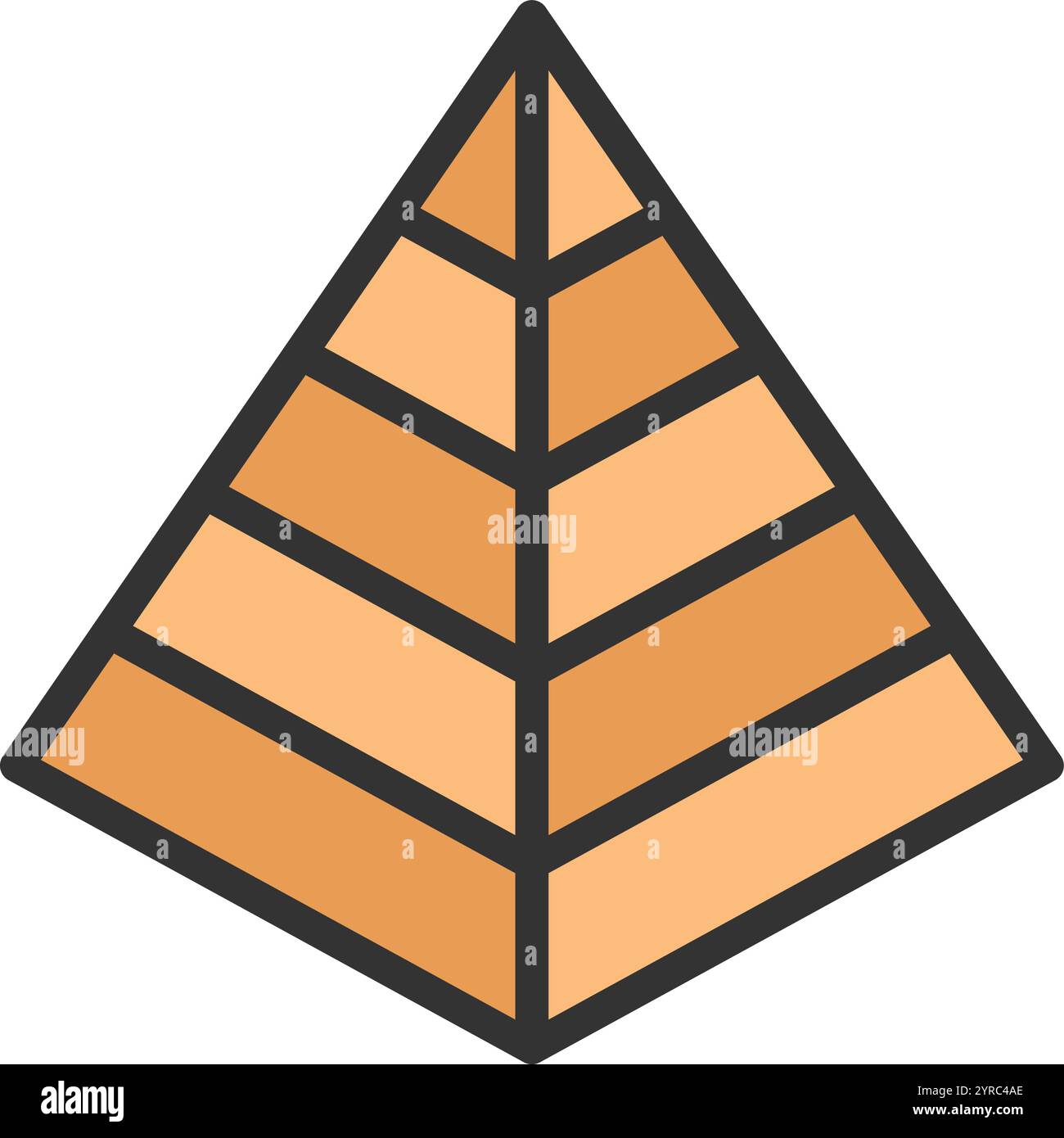 Pyramid icon vector image. Suitable for mobile application web ...
