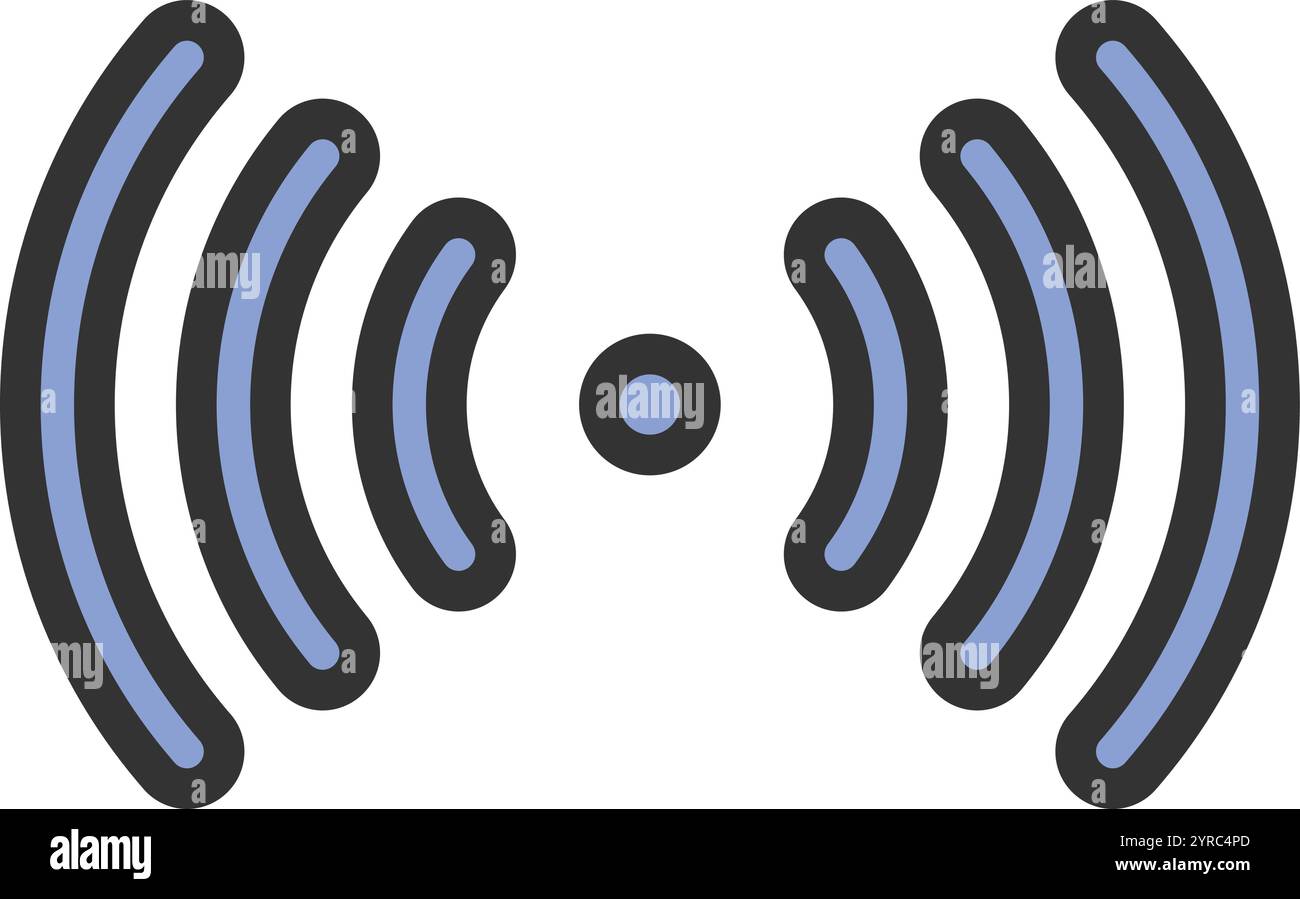 Radio Frequency Identification icon vector image. Suitable for mobile ...