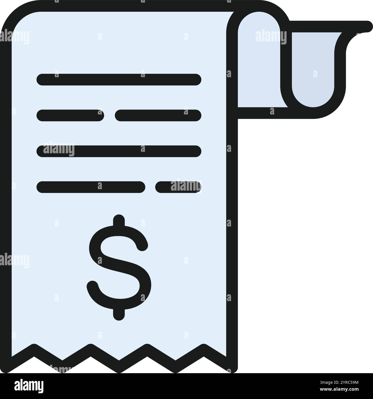 Receipt icon vector image. Suitable for mobile application web ...