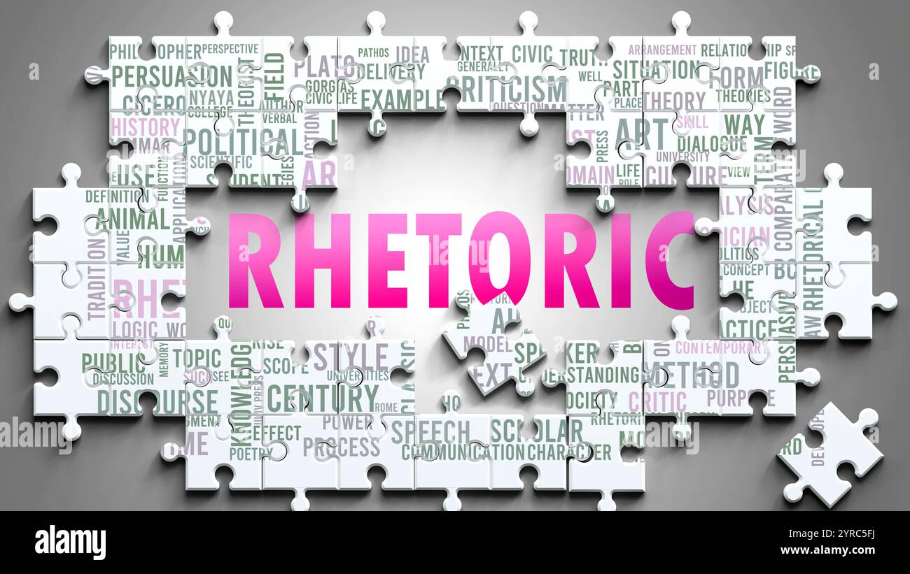 Rhetoric being a complex subject, related to other important topics ...