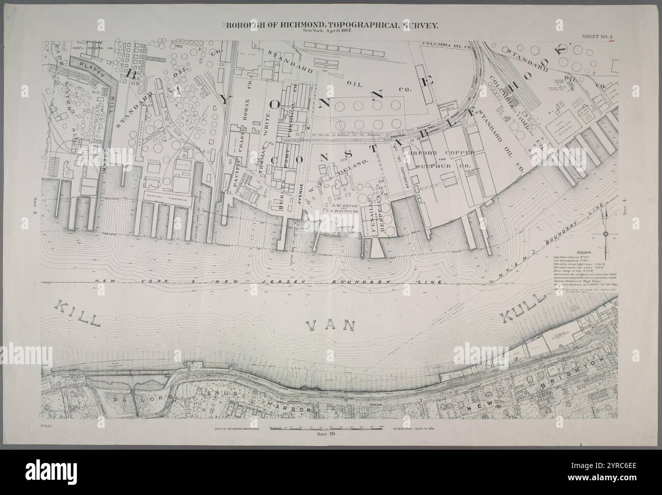 1913 new jersey map hi-res stock photography and images - Alamy