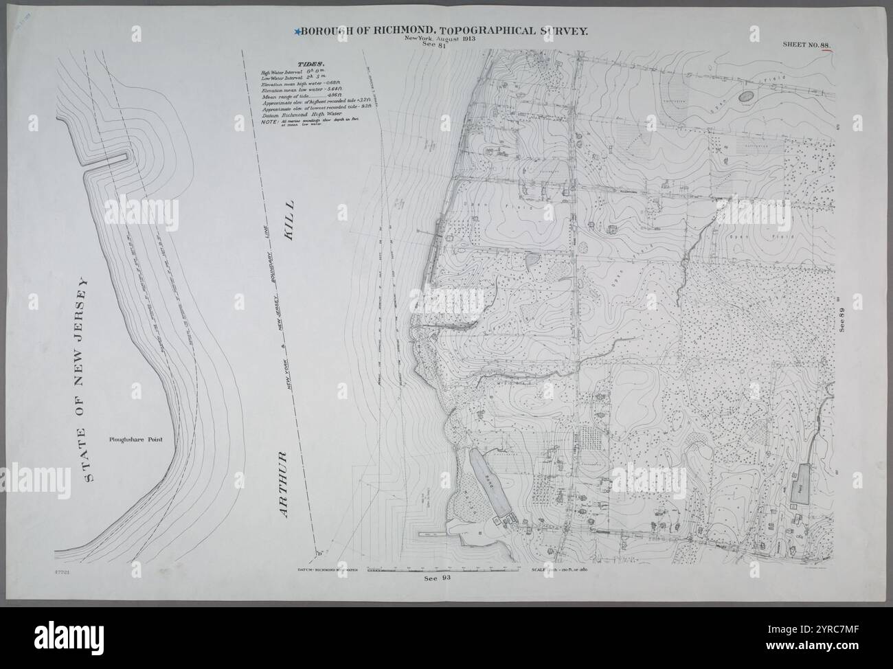 Sheet No. 88. [Includes Ploughshare Point, Fresh Kills Road (Arthur ...