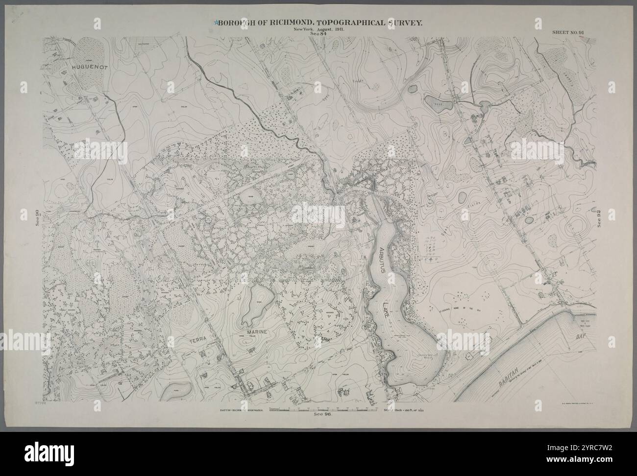 Sheet No. 91. [Includes Huguenot, Terra Marine Park (Wolf's Pond Park ...