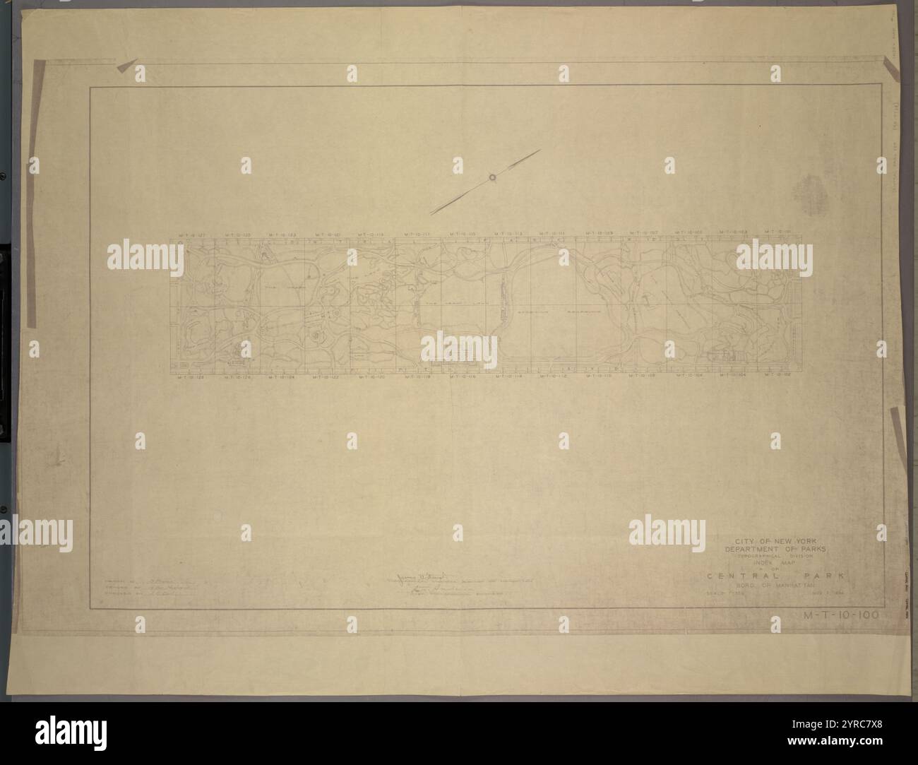 M-T-10-100: Index Map of Central Park, Boro. of Manhattan 1939 - 1948 ...