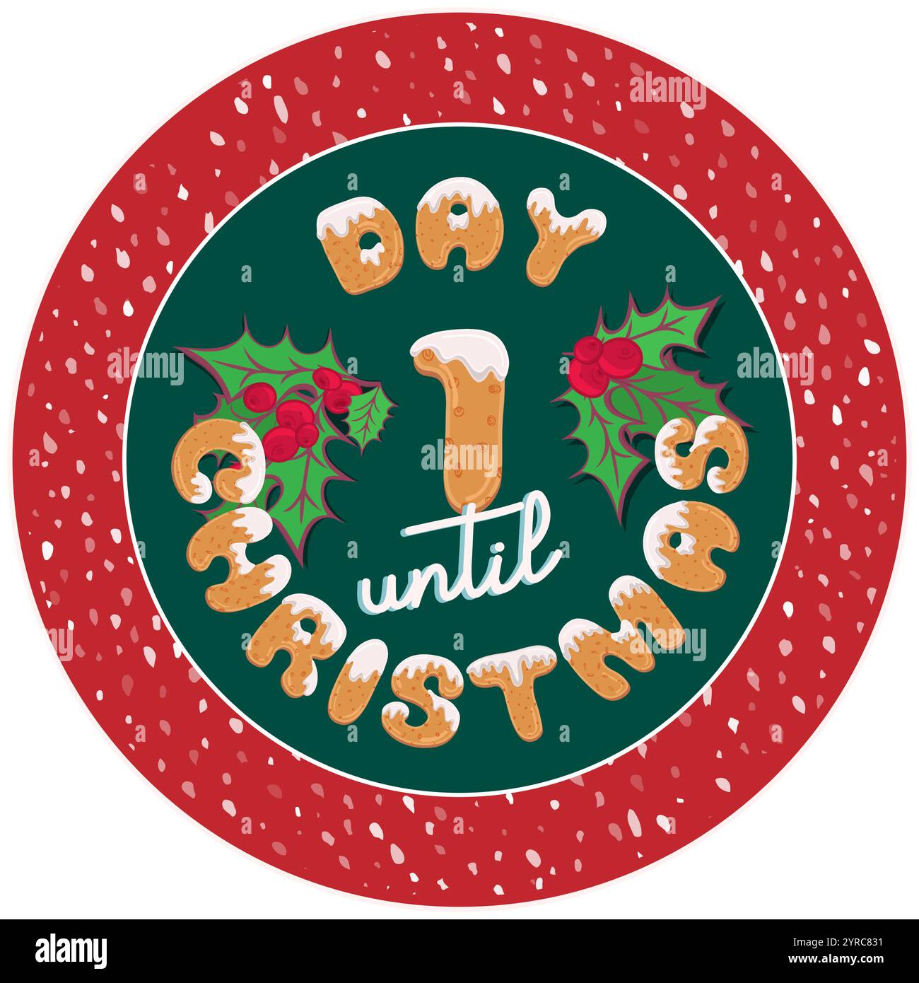 Cute retro holiday christmas card. Vintage advent calendar gift tag for ...