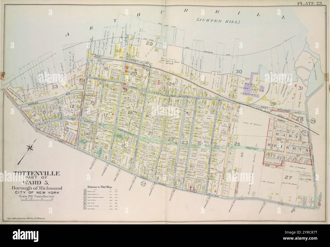 Plate 23, Part of Ward 5: [Map bound by Old Pier & Bulkhead Line ...