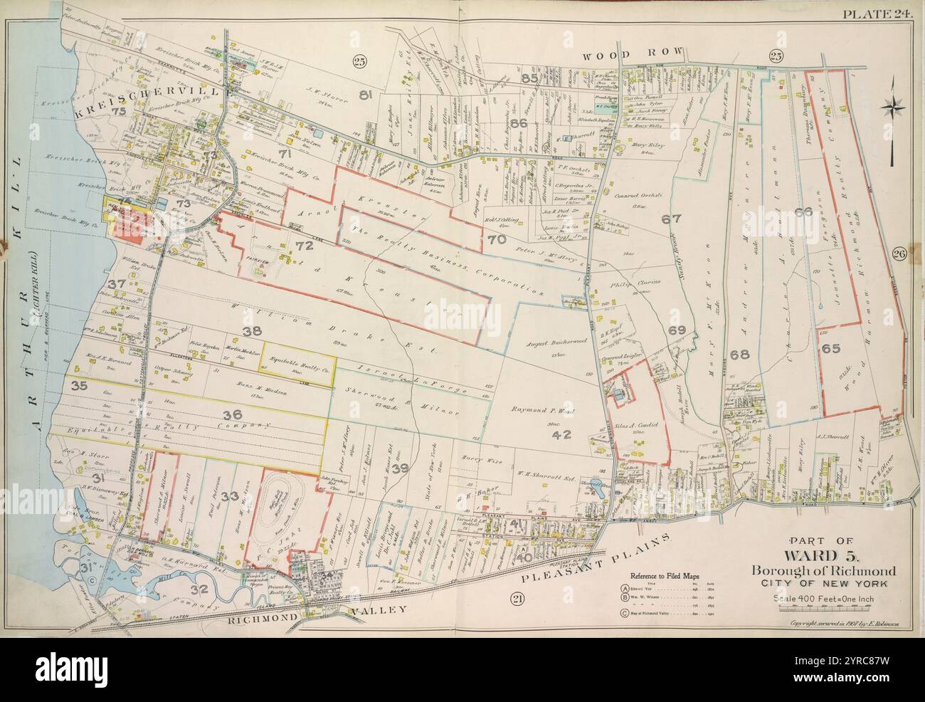 Map of rossville hi-res stock photography and images - Alamy