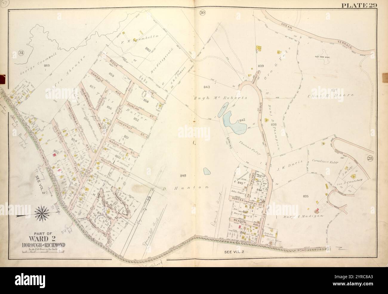 Plate 29, Part of Ward 2 [Map bound by Ridge Ave, Prospect Ave, Ocean ...
