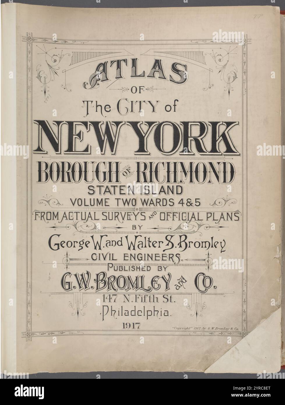 Atlas of The City of New York - Borough of Richmond Staten Island ...