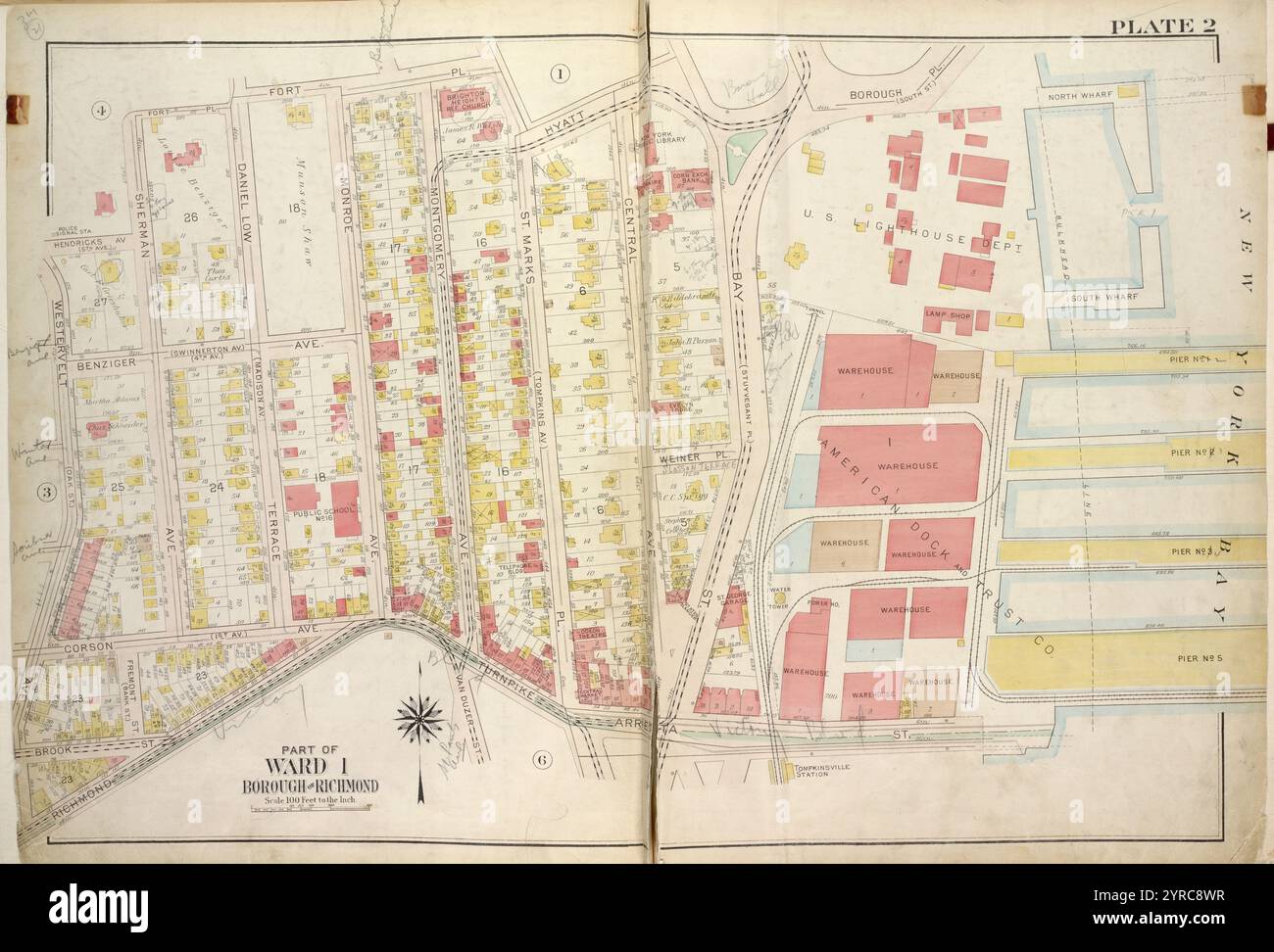 Fort st george map hi-res stock photography and images - Alamy