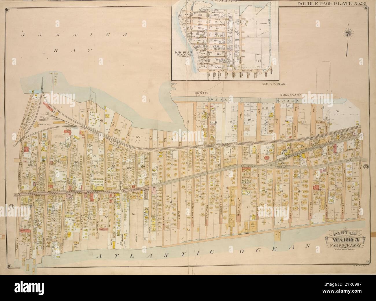 Queens, Vol. 1, Double Page Plate No. 36; Sub Plan; [Map bounded by ...