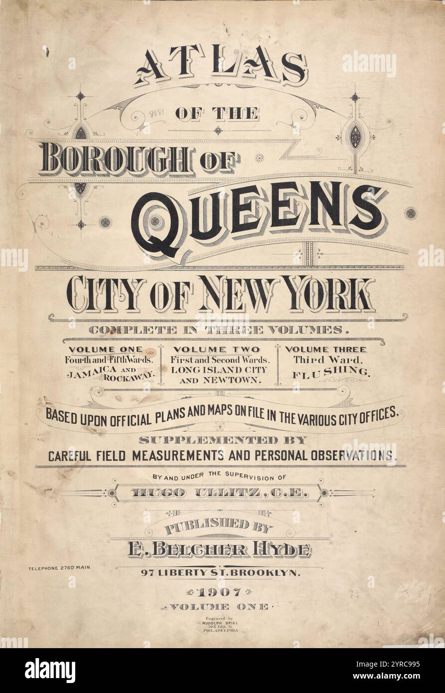 Atlas of the Borough of Queens. City of New York complete in Three ...