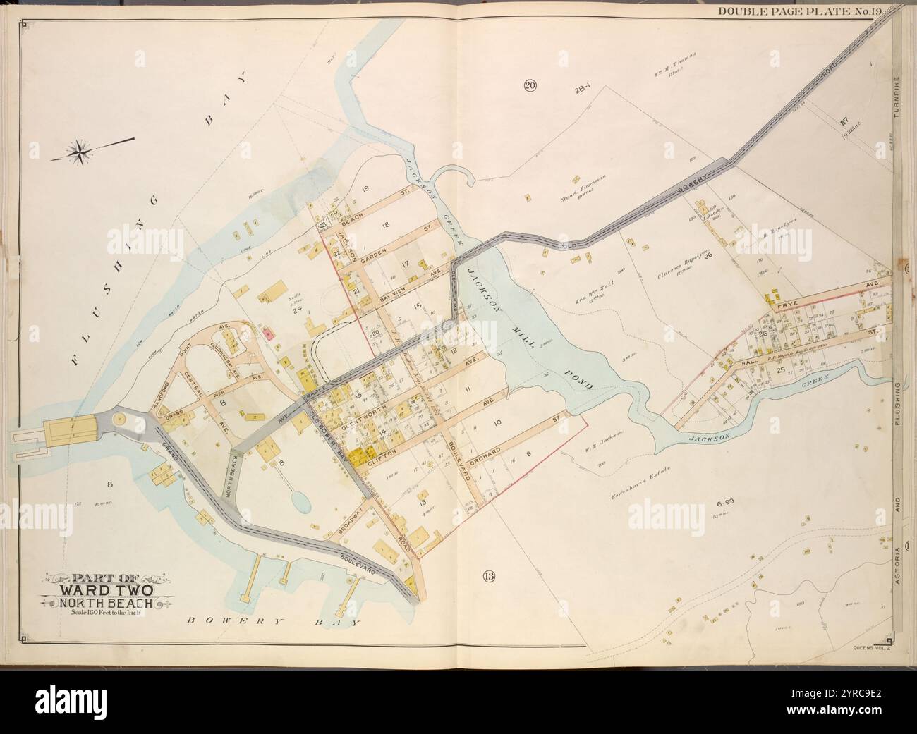 Old map of flushing hi-res stock photography and images - Alamy