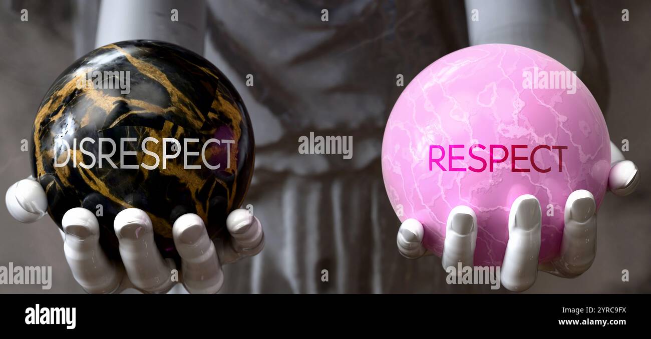 Disrespect or Respect - decide between two options. Greek statue ...