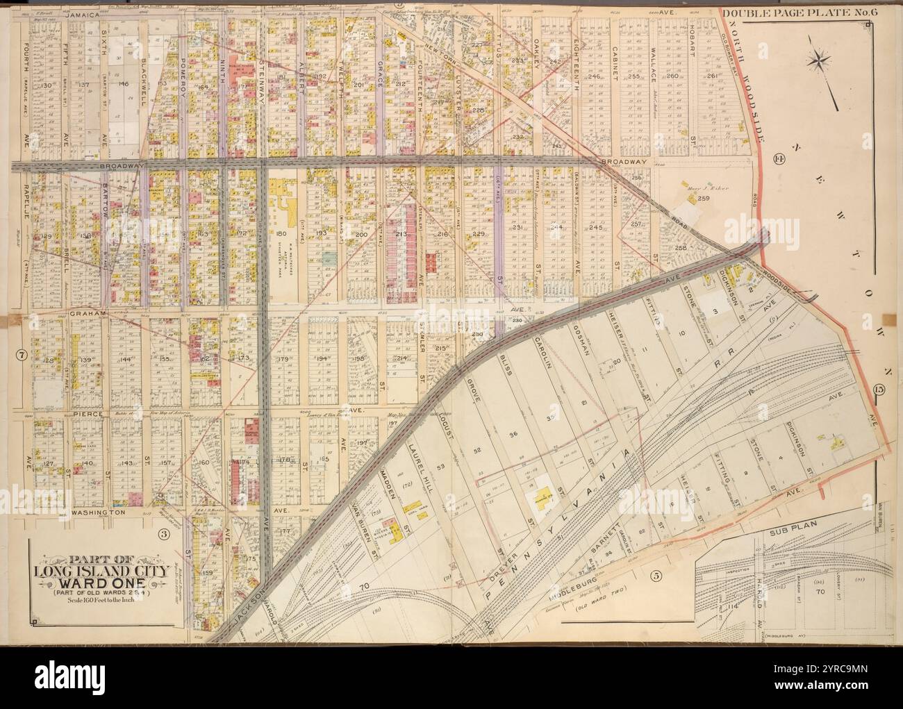 5th and broadway map hi-res stock photography and images - Alamy