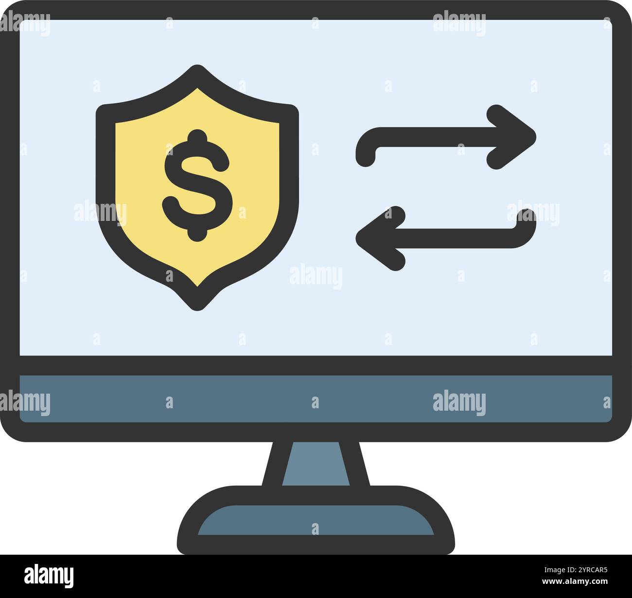 Secure Online Transaction icon vector image. Suitable for mobile ...