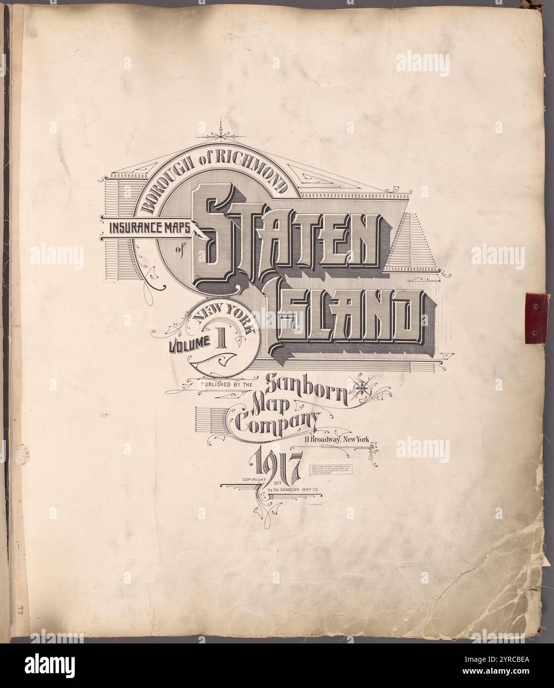 Richmond insurance maps staten island hi-res stock photography and ...
