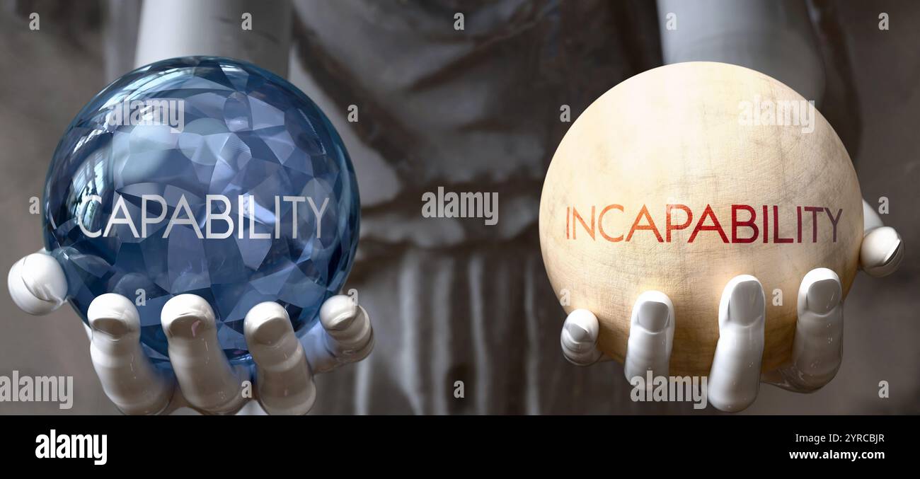 Capability or Incapability - decide between two options. Greek statue ...