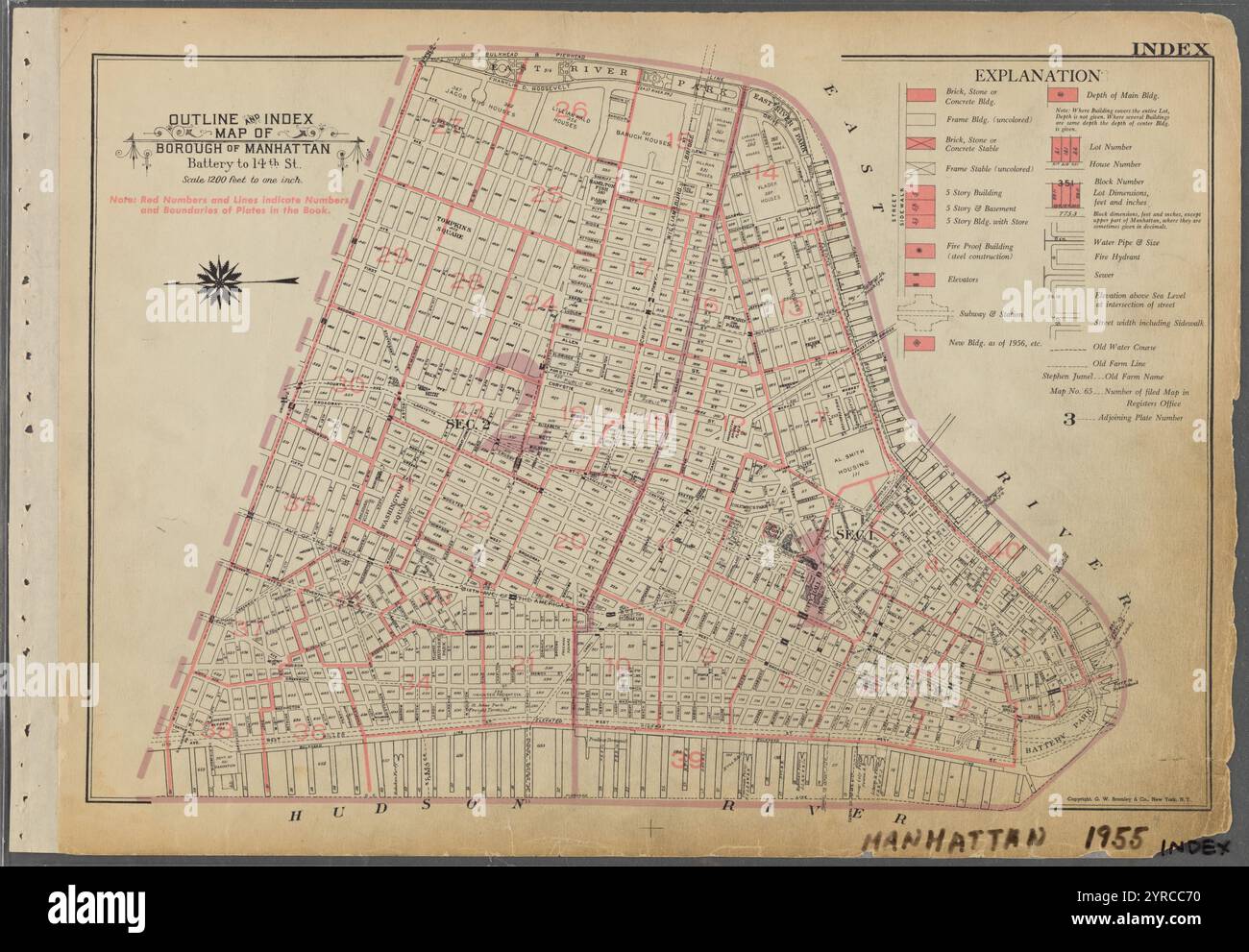 1955 map hi-res stock photography and images - Alamy