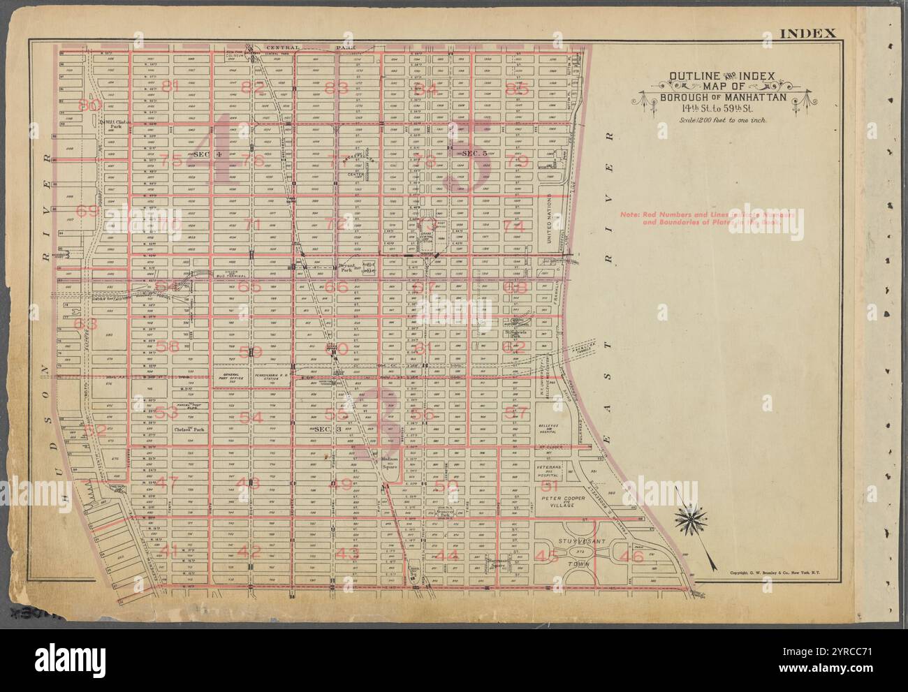 1955 map hi-res stock photography and images - Alamy