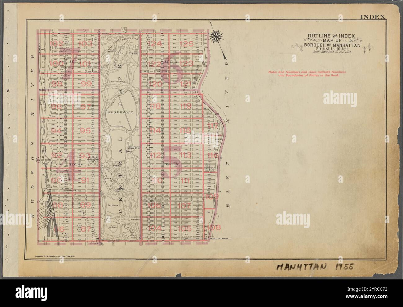 1955 map hi-res stock photography and images - Alamy