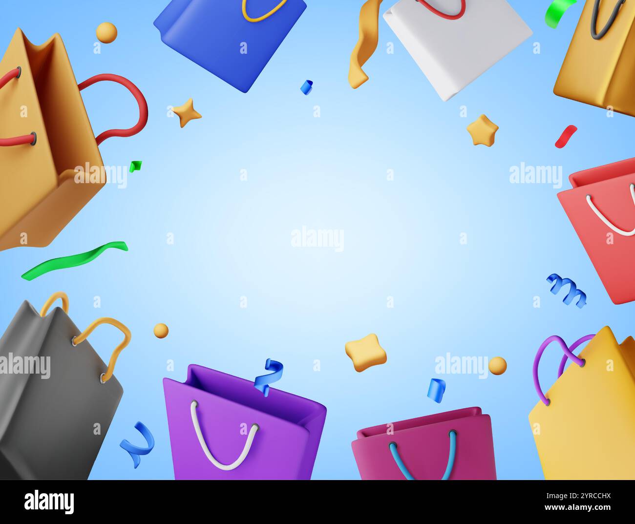 3d sale promotion concept. Render shopping banner Stock Vector Image ...