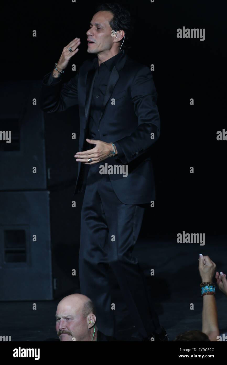 The Puerto Rican singer Marc Anthony, during his concert at The Axis ...