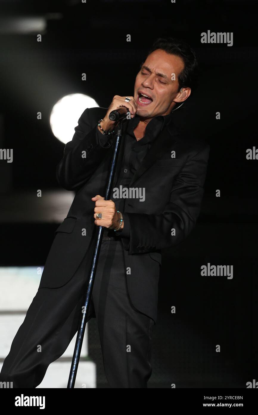 The Puerto Rican singer Marc Anthony, during his concert at The Axis ...