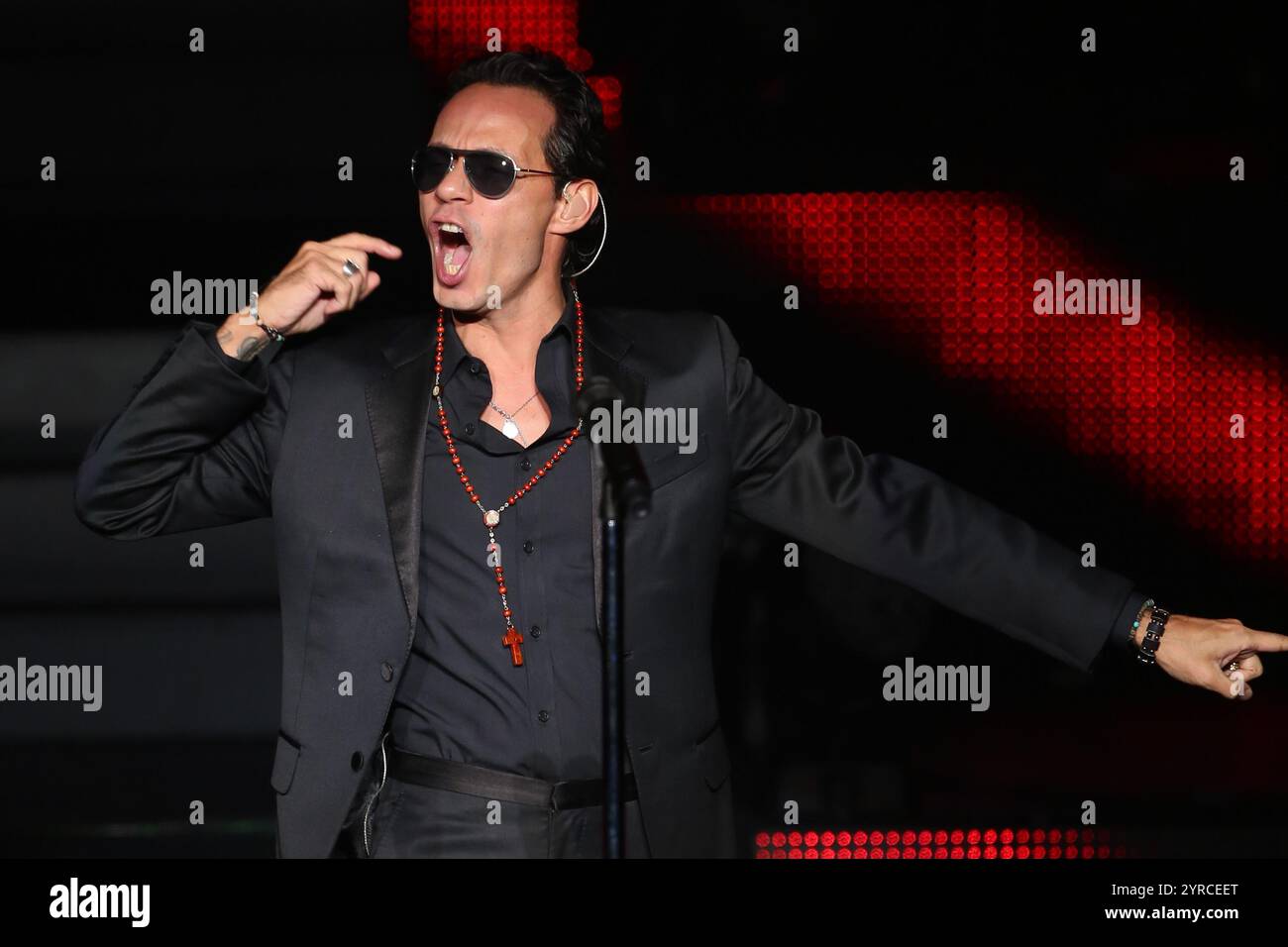The Puerto Rican singer Marc Anthony, during his concert at The Axis ...