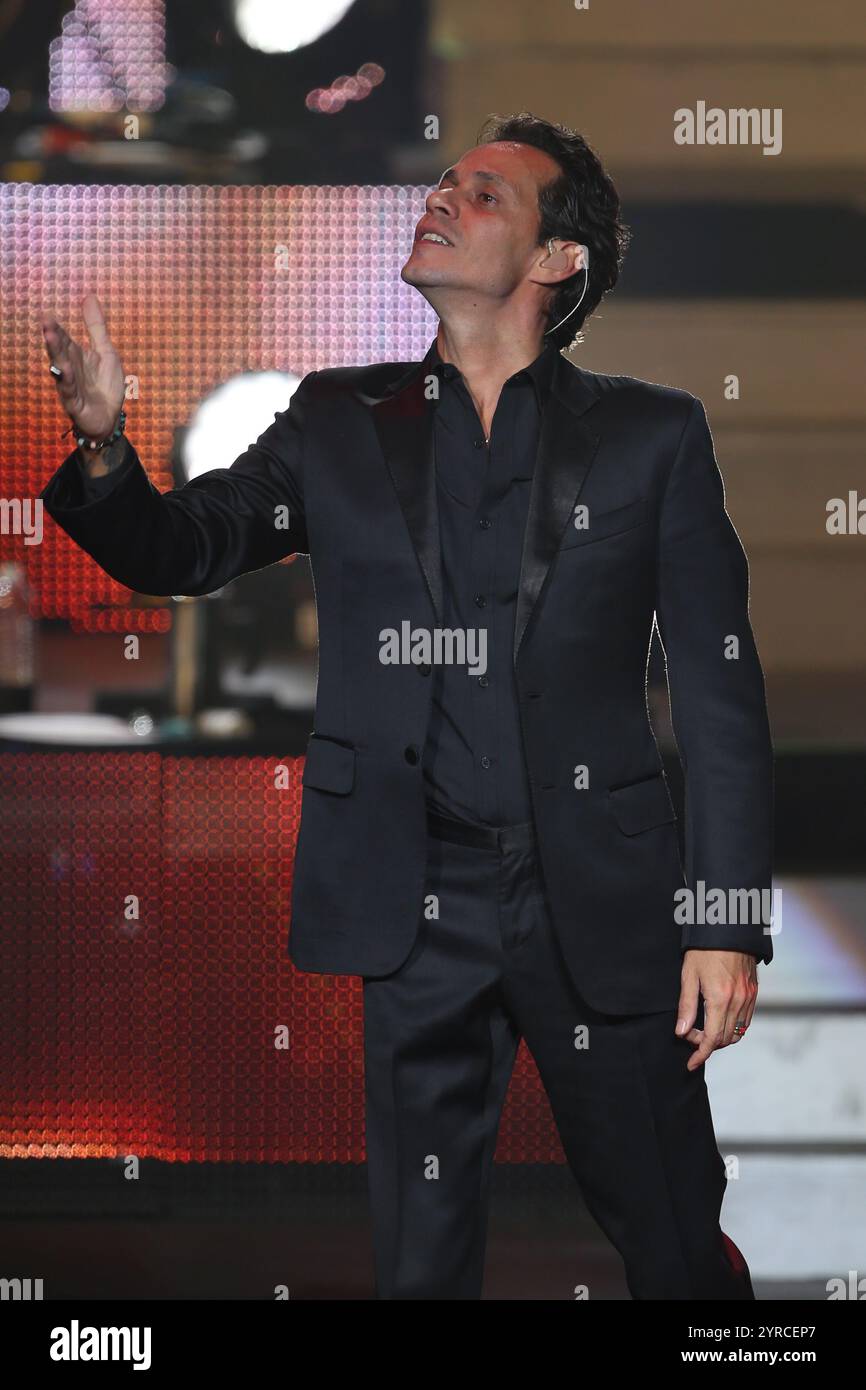 The Puerto Rican singer Marc Anthony, during his concert at The Axis ...