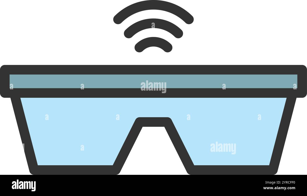 Smart Glasses icon vector image. Suitable for mobile application web ...